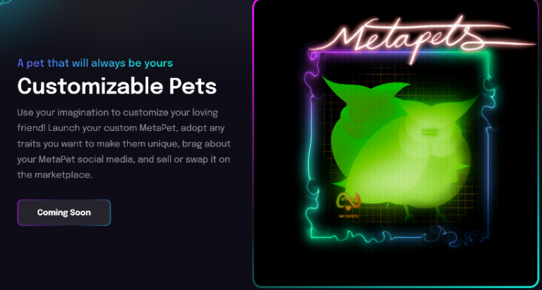 【仮想通貨】MetaPets(METAPETS,メタペット)とは？購入方法は？メタバースで仮想ペットNFTを可愛がることができるBCGを ...